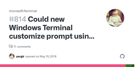 Could New Windows Terminal Customize Prompt Using Emoji · Issue 814 · Microsoft Terminal · Github