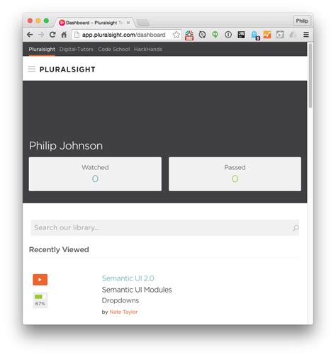 e33 experience the semantic ui course at pluralsight ics 314 spring