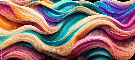 Colorful Wavy Pattern Texture Abstract Background Stock Illustration Adobe Stock