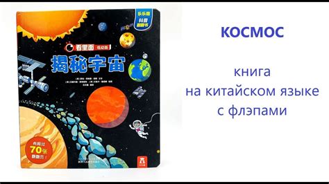 Книга о космосе для детей на китайском языке с окошками флэпами серия ...