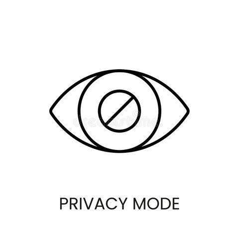Privacy Mode Line Vector Icon With Editable Stroke For Placement On Cctv Camera System Packaging