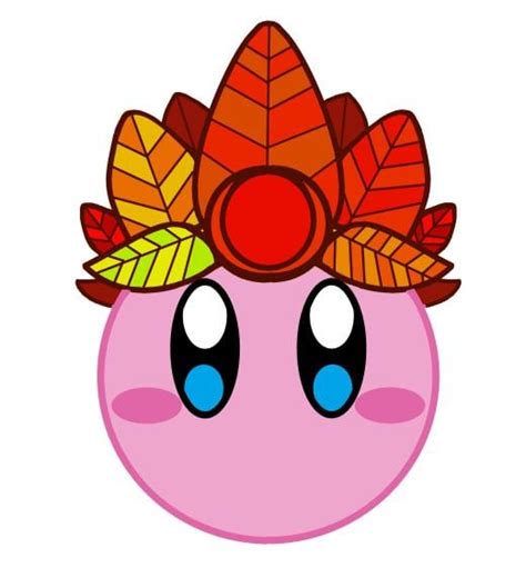 My Two Leaf Kirby Drawings One Is Regular Leaf One Is Autumn Leaf