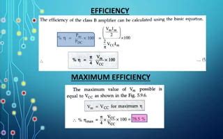 Push Pull Class B Amplifier PPTX