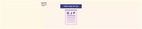 CSS Font Size Property Scaler Topics