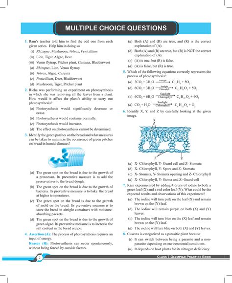 Science Olympiad For Grade 7 Useful For Nso Ios Hindustan Olympiad And Other Olympiads For
