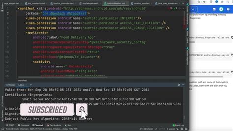 Flutter Android Generate Sha1 Youtube