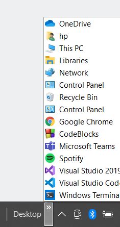 How To Remove The Right Arrows In The Taskbar Windows Super User