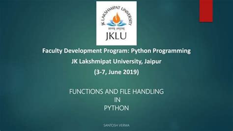 Functions In Python Ppt