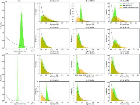 The Prior And Posterior Distributions Of Demographic Parameters