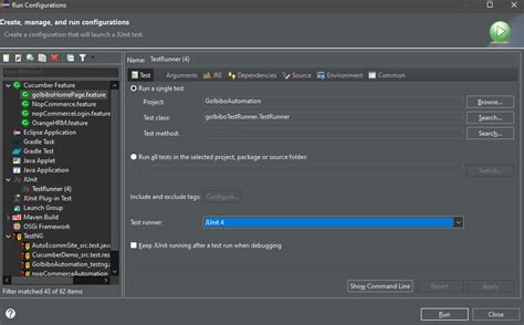 gradle testrunner in cucumber does not run my feature files stack