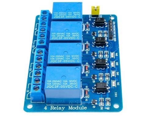 Modulo Rele 5v 10a De 4 Canales Para Arduino Arm Pic Avr Dsp Rela