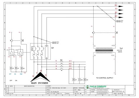 Electrical 3 Phase Panel Diagram