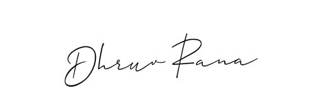 79 Dhruv Rana Name Signature Style Ideas Free E Signature