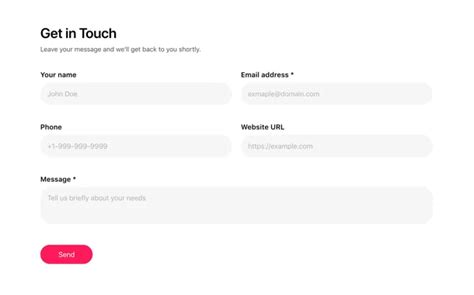 online form builder widget — features 25 custom settings