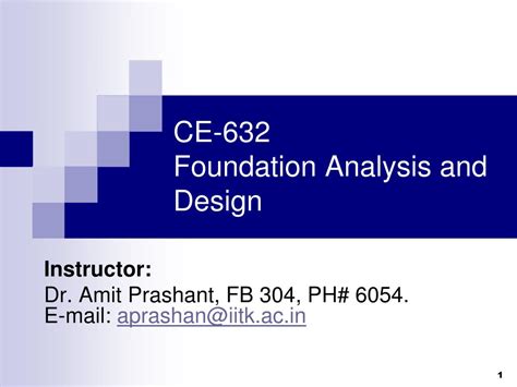 Ppt Ce 632 Foundation Analysis And Design Powerpoint Presentation Free Download Id 6869012