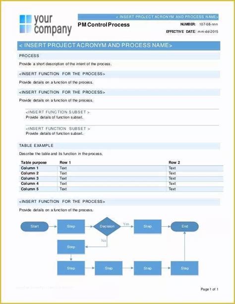 Process Document Template Free Of Process Documentation Template Julie Bozzi Oregon