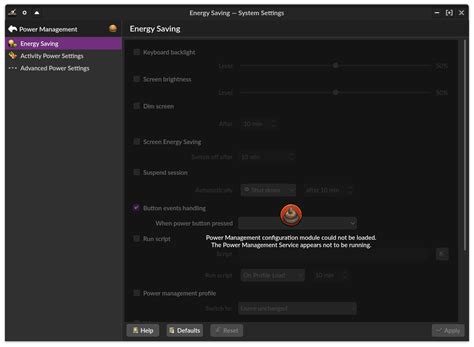 Power Management Configuration Module Could Not Be Loaded Rbiglinux