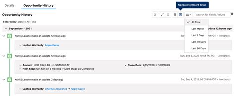 Salesforce Record History In Timeline View Using A Custom Lightning Web Component New Managed