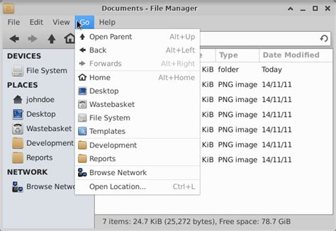 Xfce Thunar Working With Files And Folders Xfce Docs