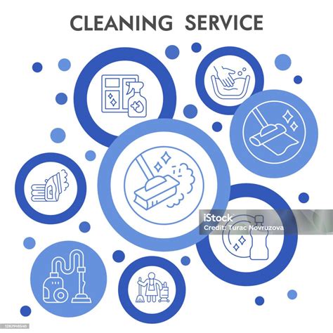 아이콘이 있는 최신 클리닝 서비스 인포그래픽 디자인 템플릿 가정용은 흰색 배경에 버블 디자인에 인포그래픽 시각화를 제공합니다 인포그래픽을 위한 크리에이티브 벡터