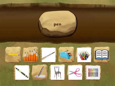 Classroom Objects Practice Find The Match