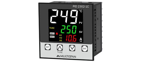Pid Controller With Ampere Indicator 2 Output Multispan