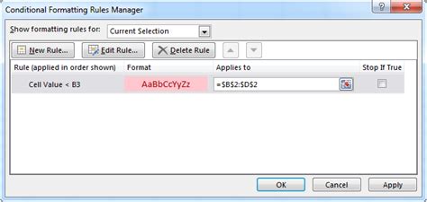 Excel Conditional Formatting When Comparing Two Rows Stack Overflow