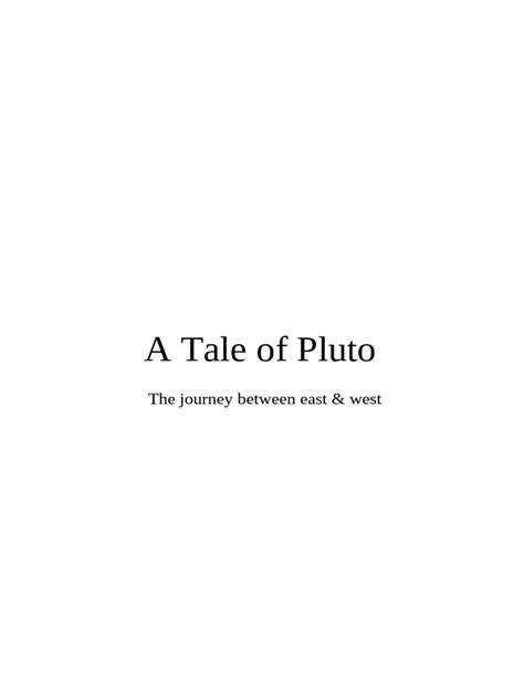 A Tale Of Pluto Pdf