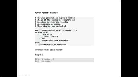 Python Unit 5 Part 2 Of 3 Decision Making Statements Nested If Cbse Class 9 Youtube