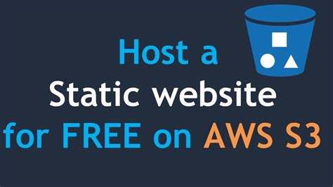 host a static webiste for free on aws s3 aws s3 static webhosting