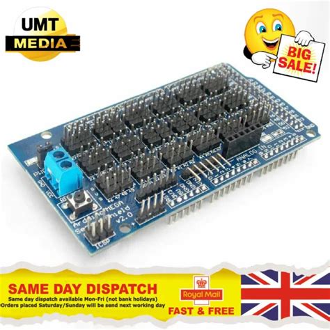 MEGA CAPTEUR BOUCLIER V2 0 V2 Pour Arduino Mega2560 R3 ATmega16U2 Atmel