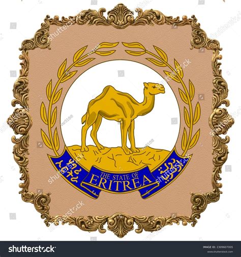 Eritrea National Emblem National Independence Day Stock Illustration
