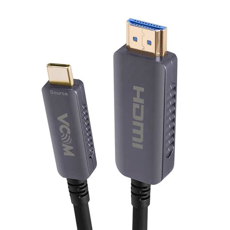 VCOM Fiber Optic USB Type C To HDMI Converter Cable M Gbps K Video Output Hz HDR