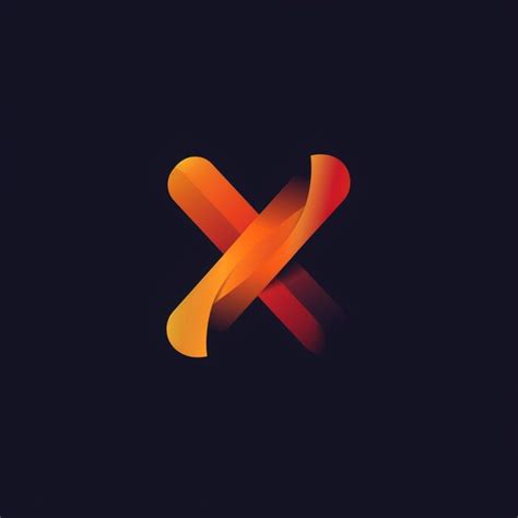 Minimalistic Letter X Logo Brand Premium Ai Generated Image