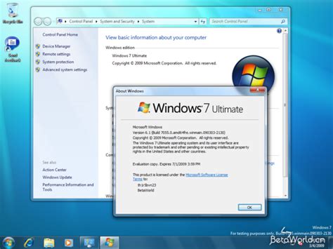 Windows 7 6 1 7055 0 Winmain 090303 2130 Betaworld 百科
