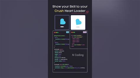 show your skill to your crush heart loader ncoding heartanimation css youtube