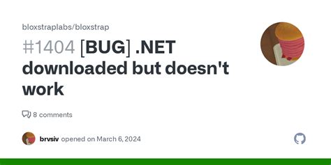 [bug] downloaded but doesn t work · issue 1404 · bloxstraplabs