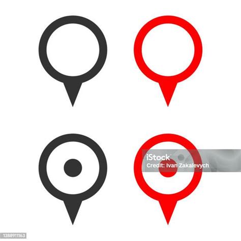 핀 포인트 아이콘입니다 지리적 위치 기호입니다 Gps 위치 벡터에 서명합니다 도착에 대한 스톡 벡터 아트 및 기타 이미지