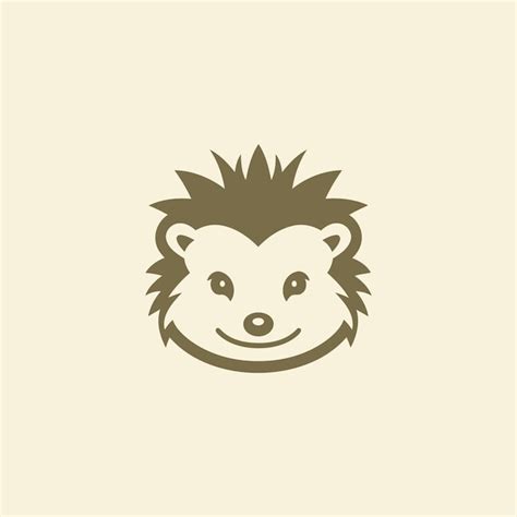 Igel Logo Design Vektor Illustration Premium Vektor