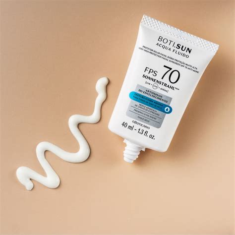 Protetor Solar Facial Antissinais Fps70 Botisun Acqua Fluido 40ml O