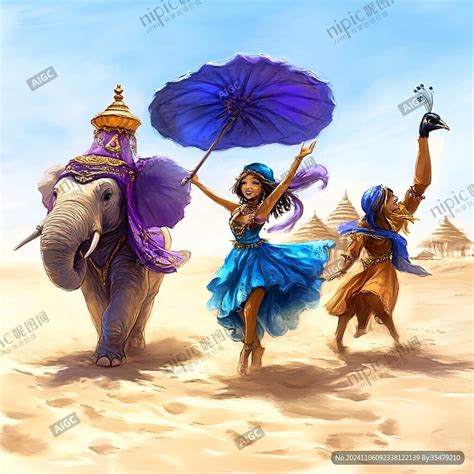 Ai创作图柬埔寨插画 缅甸插画 骑象神仙 西双版纳旅游插画绘 牵大象 柬埔寨海报插画水彩 泰国插画泰国印象 缅甸插画缅甸印象 老挝插画 缅甸插画宣传背景素材 傣族人物插画 手绘傣族人物 象帽舞