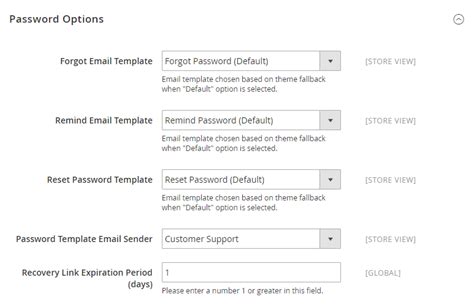 Set Password Options For Customers Mageplaza