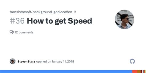 How To Get Speed · Issue 36 · Transistorsoftbackground Geolocation Lt · Github