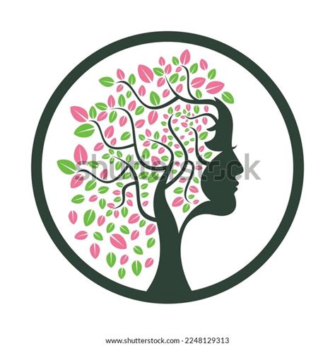 Woman Tree Vector Template Design Woman Stock Vector Royalty Free 2248129313 Shutterstock