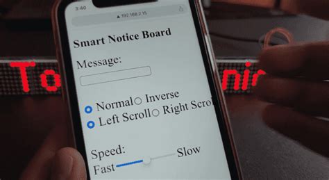 Smart Notice Board With Esp8266 And Dot Matrix Led Display