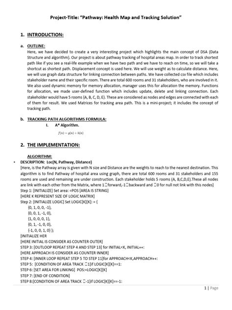 Dsa Report Hospital Area Tracker By Abdullah Mohsin Pdf Algorithms