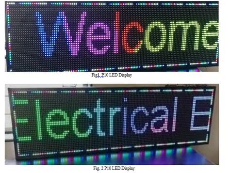 Multicolour LED Scrolling Display