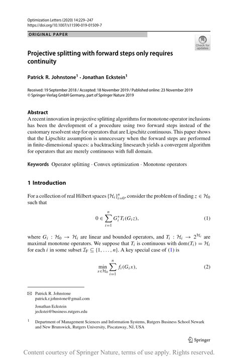 Projective Splitting With Forward Steps Only Requires Continuity