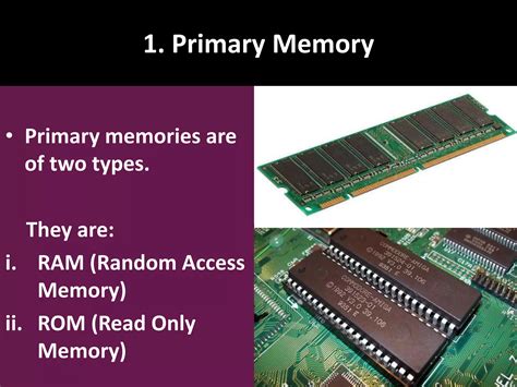 Main Memory Of Computer Ppt