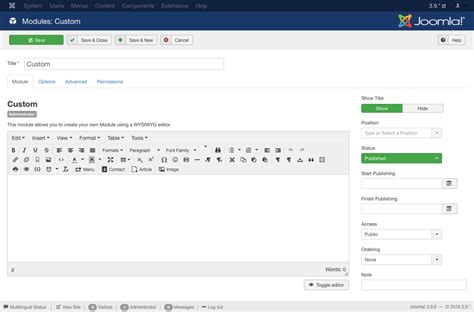 Help310 Extensions Module Manager Admin Custom Joomla Documentation